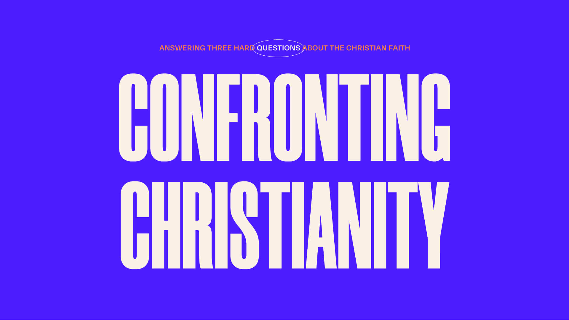 Confronting Christianity | How Could a Loving God Allow So Much ...